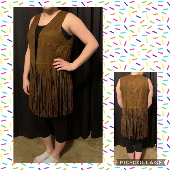 Jackets & Coats | Brown Fringe Vest | Poshmark
